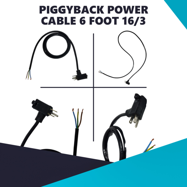Power Cable Piggy Back 2 Wire - ElectroMarketplace